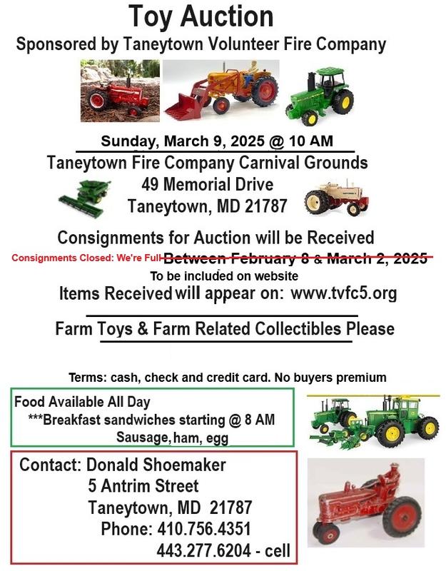 Toy Auction - Taneytown Volunteer Fire Company